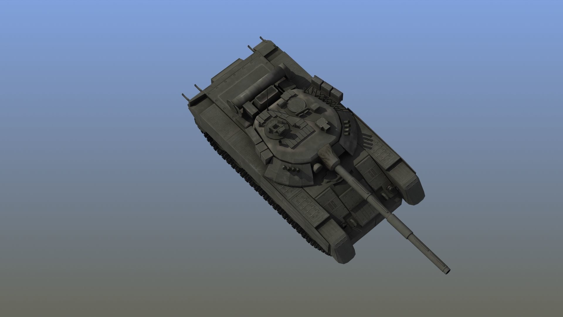 3D model T80 Tank VR / AR / low-poly | CGTrader