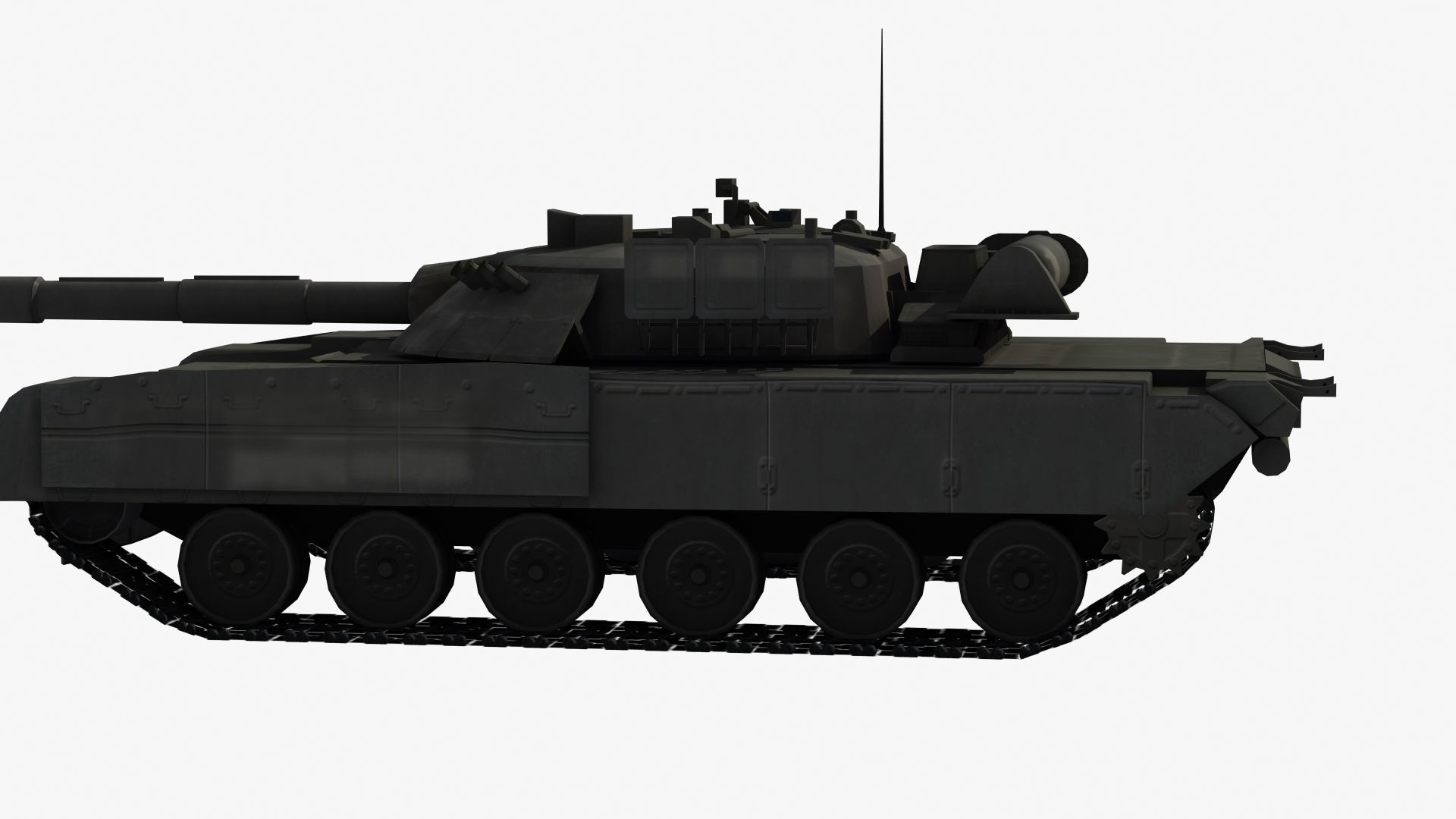 3D model T80 Tank VR / AR / low-poly | CGTrader