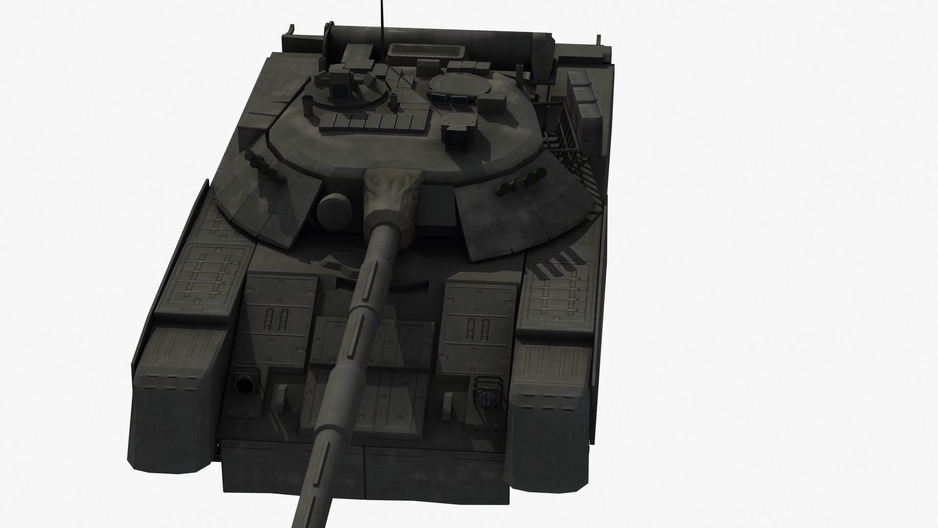 3D model T80 Tank VR / AR / low-poly | CGTrader