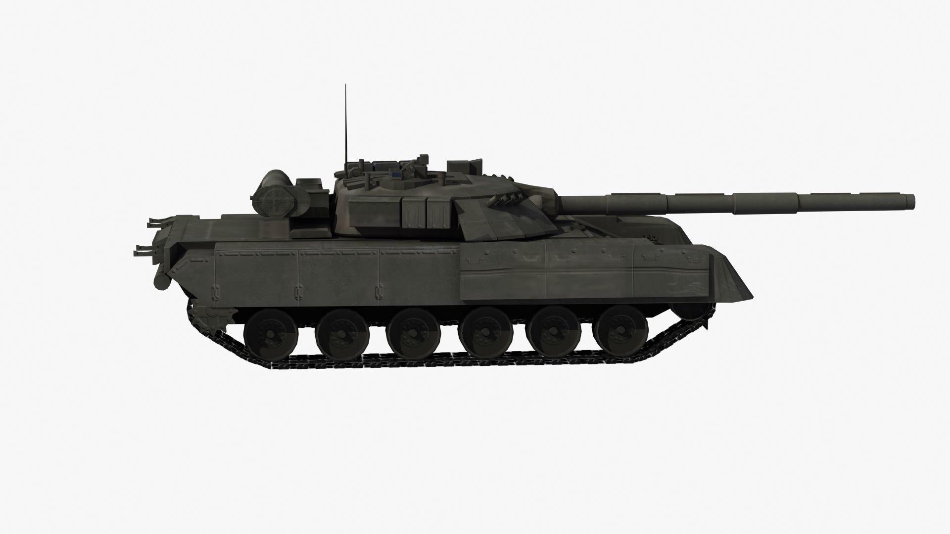 3D model T80 Tank VR / AR / low-poly | CGTrader