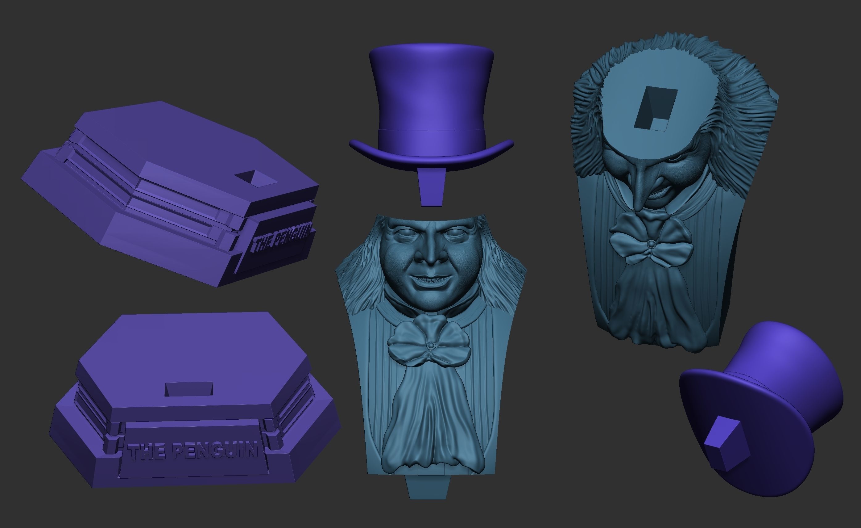 Penguin Bust Danny DeVito Fan Art free 3D model 3D printable | CGTrader