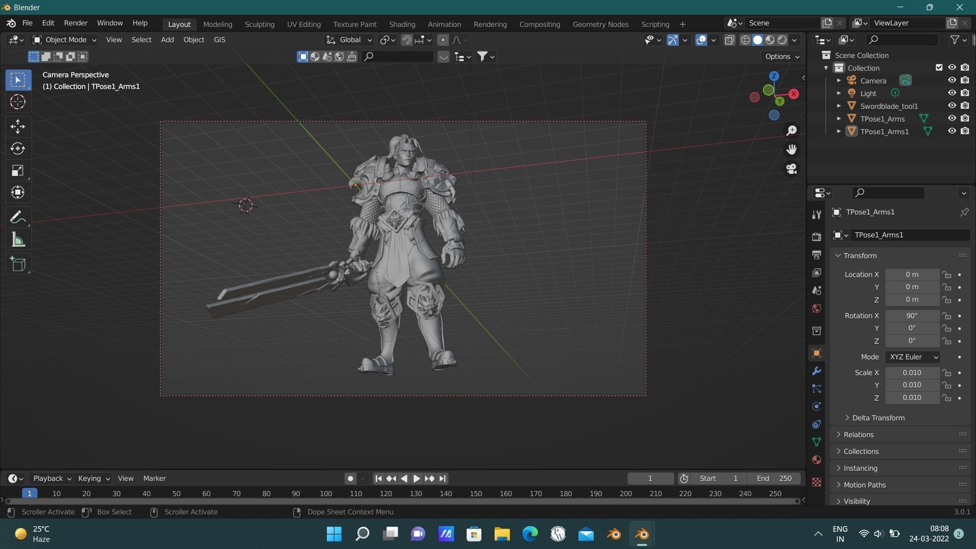 THE HYPER REALISTIC 3D SCULPTED MODEL OF A NINJA free VR / AR / low ...