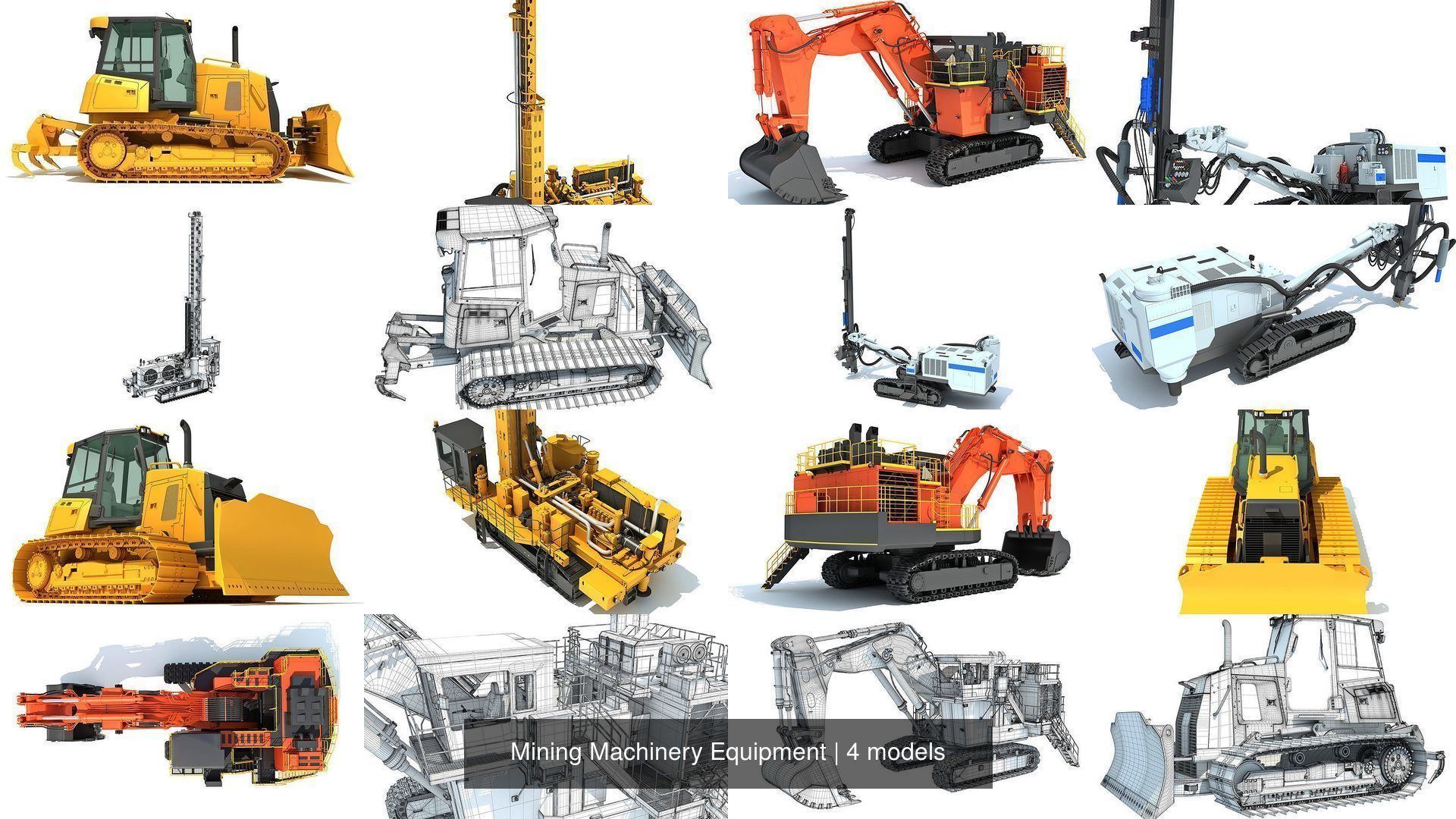 Mining Machinery Equipment 3D Model Collection | CGTrader