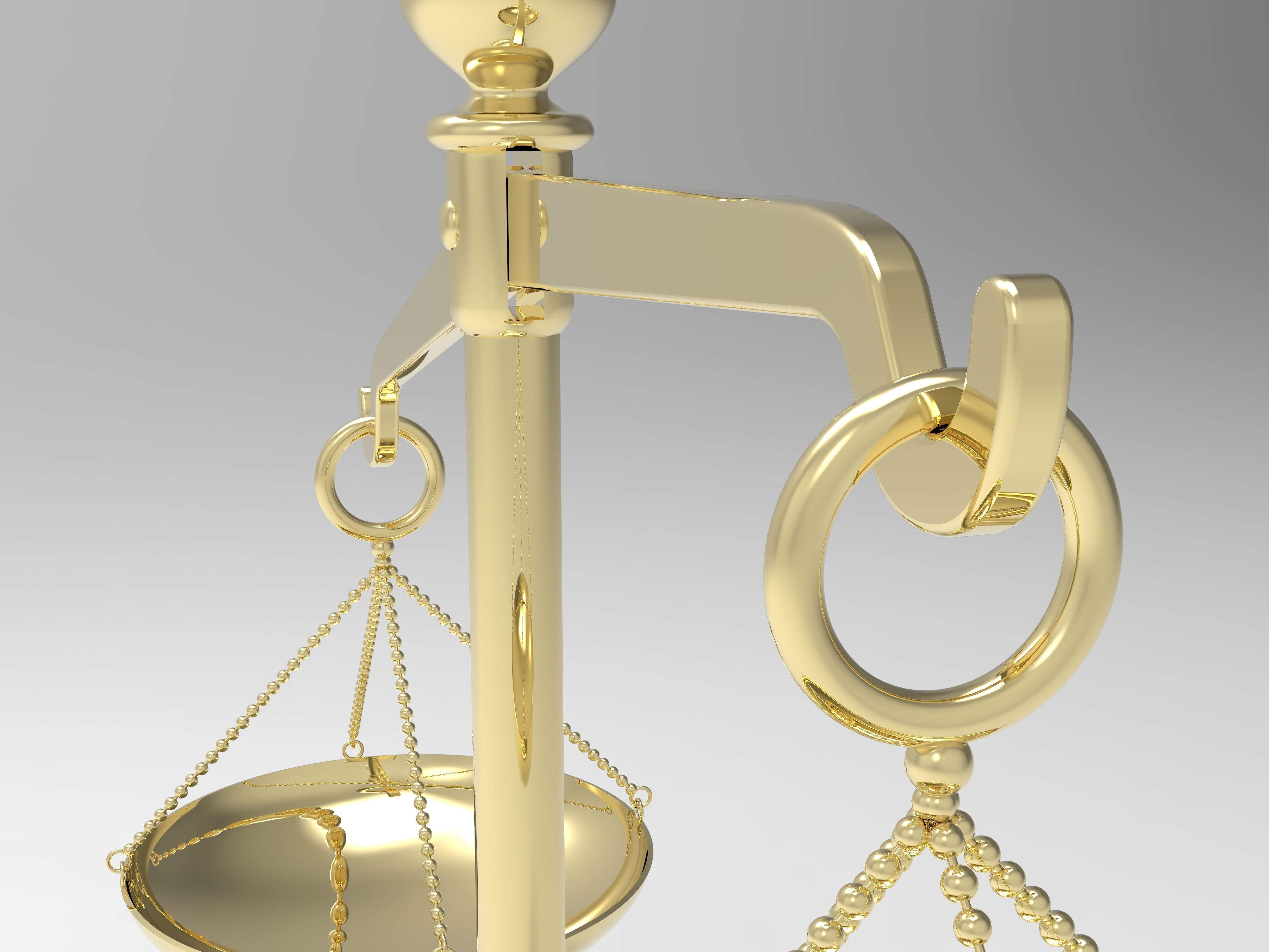 Justice Balance Scale 3D model | CGTrader