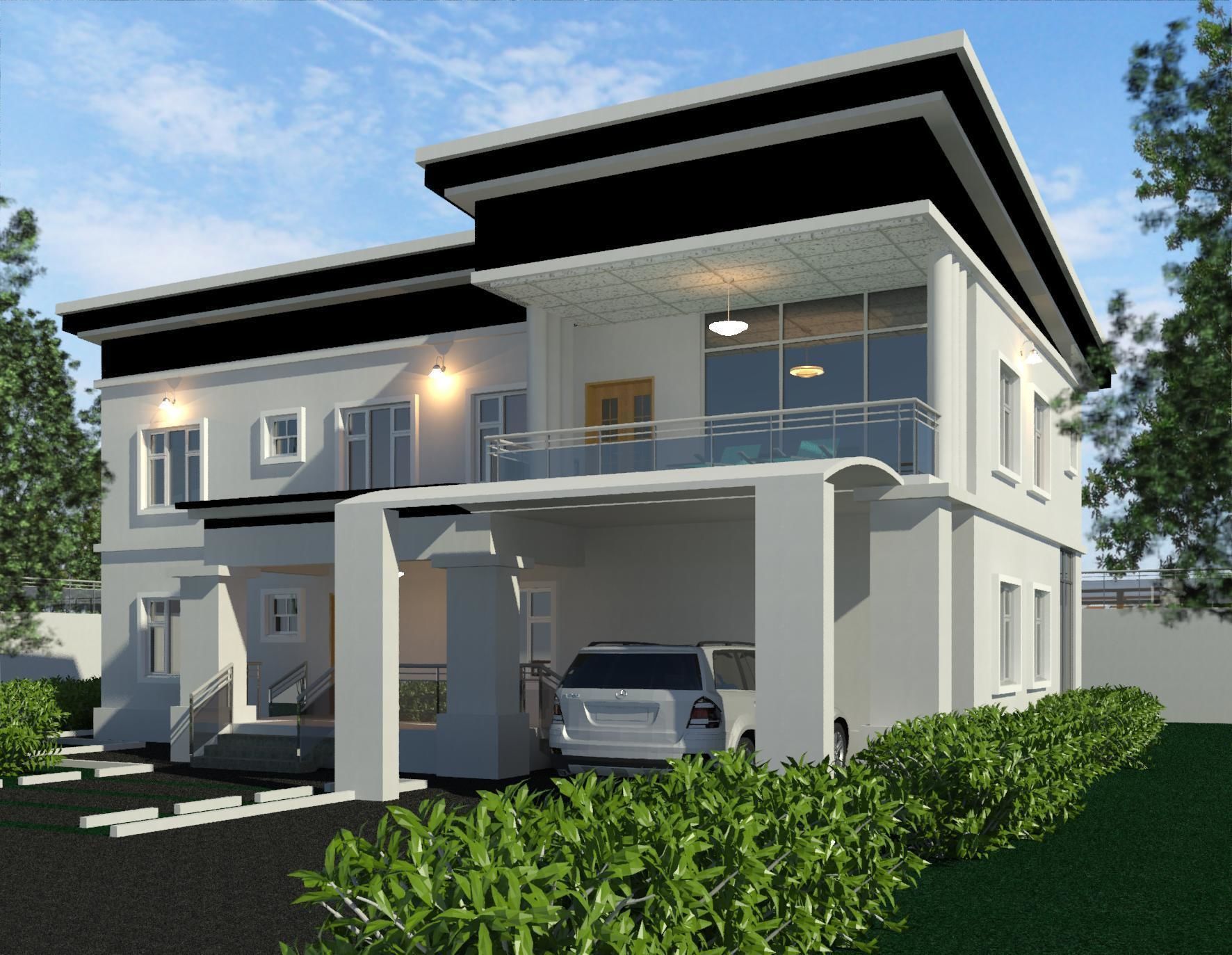 3D model Flat-Roofed One-Story Building VR / AR / low-poly | CGTrader