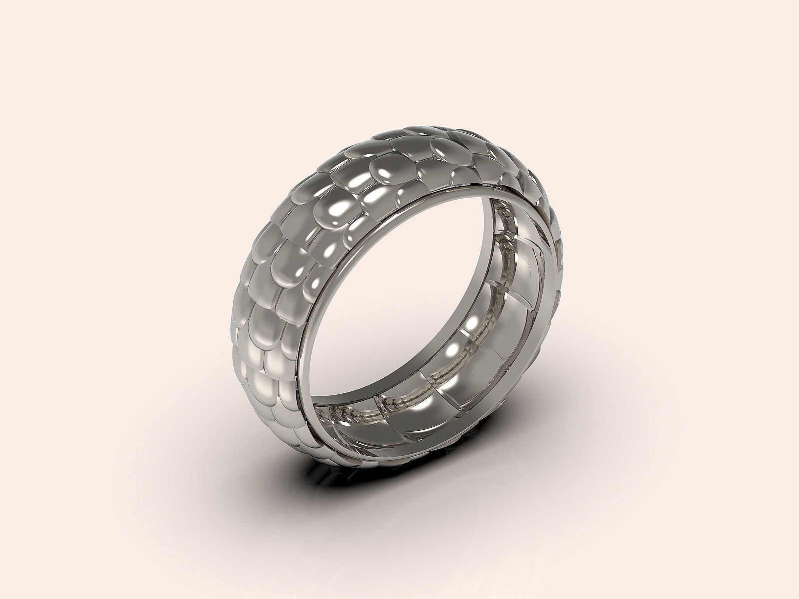 Snake skin ring sterling gold printable jewelry 3D model 3D model 3D ...