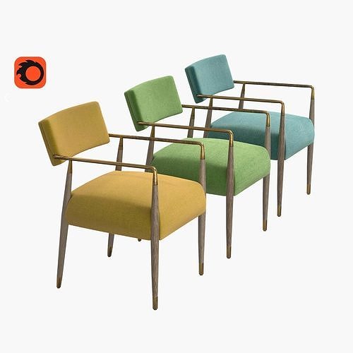 Chair - set of three colors 3D model | CGTrader