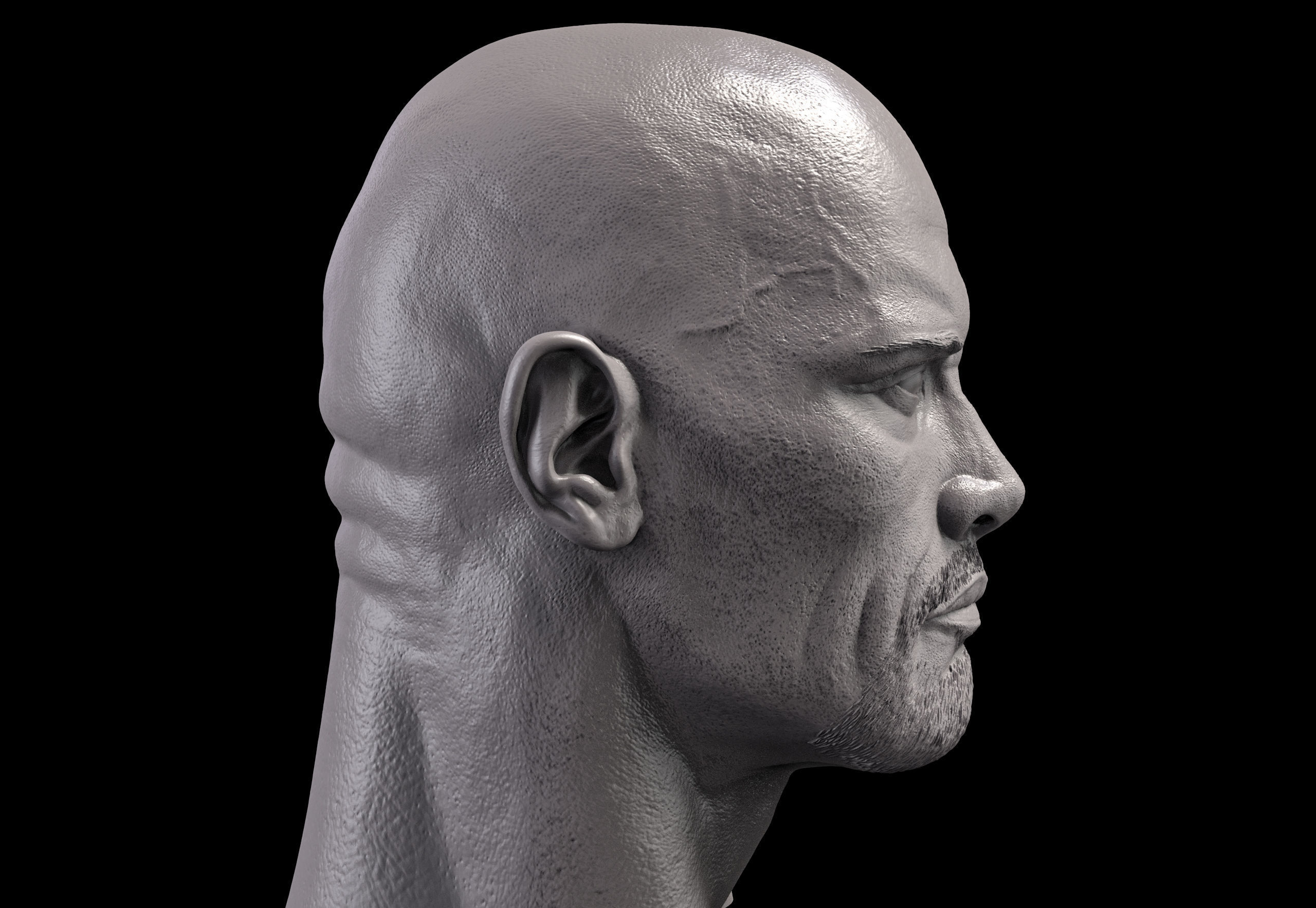 The Rock Head- Dwayne Johnson 3D model 3D printable | CGTrader
