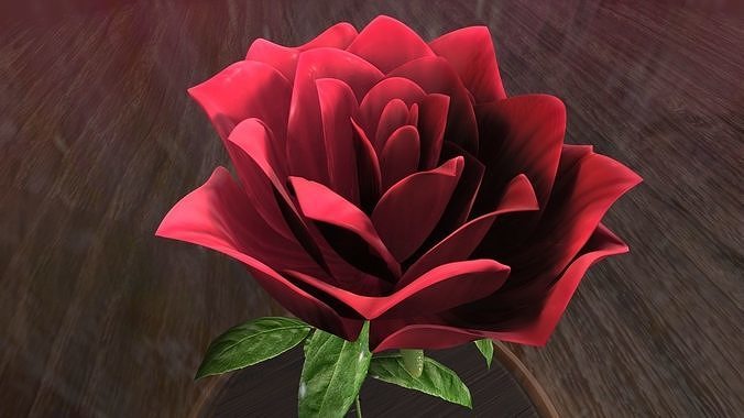 The Rose 3D model animated rigged | CGTrader