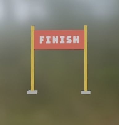 Finish line Finish Gate Low Poly free VR / AR / low-poly 3D model ...