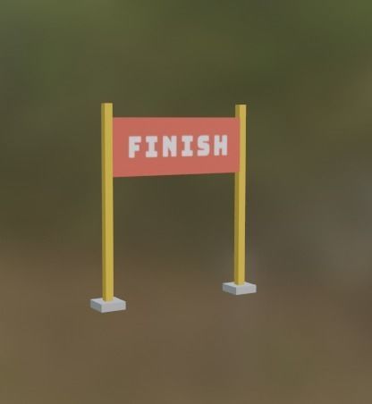 Finish line Finish Gate Low Poly free VR / AR / low-poly 3D model ...