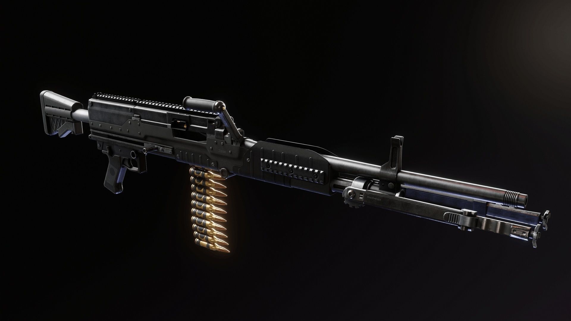 3D model Lightweight Medium Machine Gun VR / AR / low-poly | CGTrader