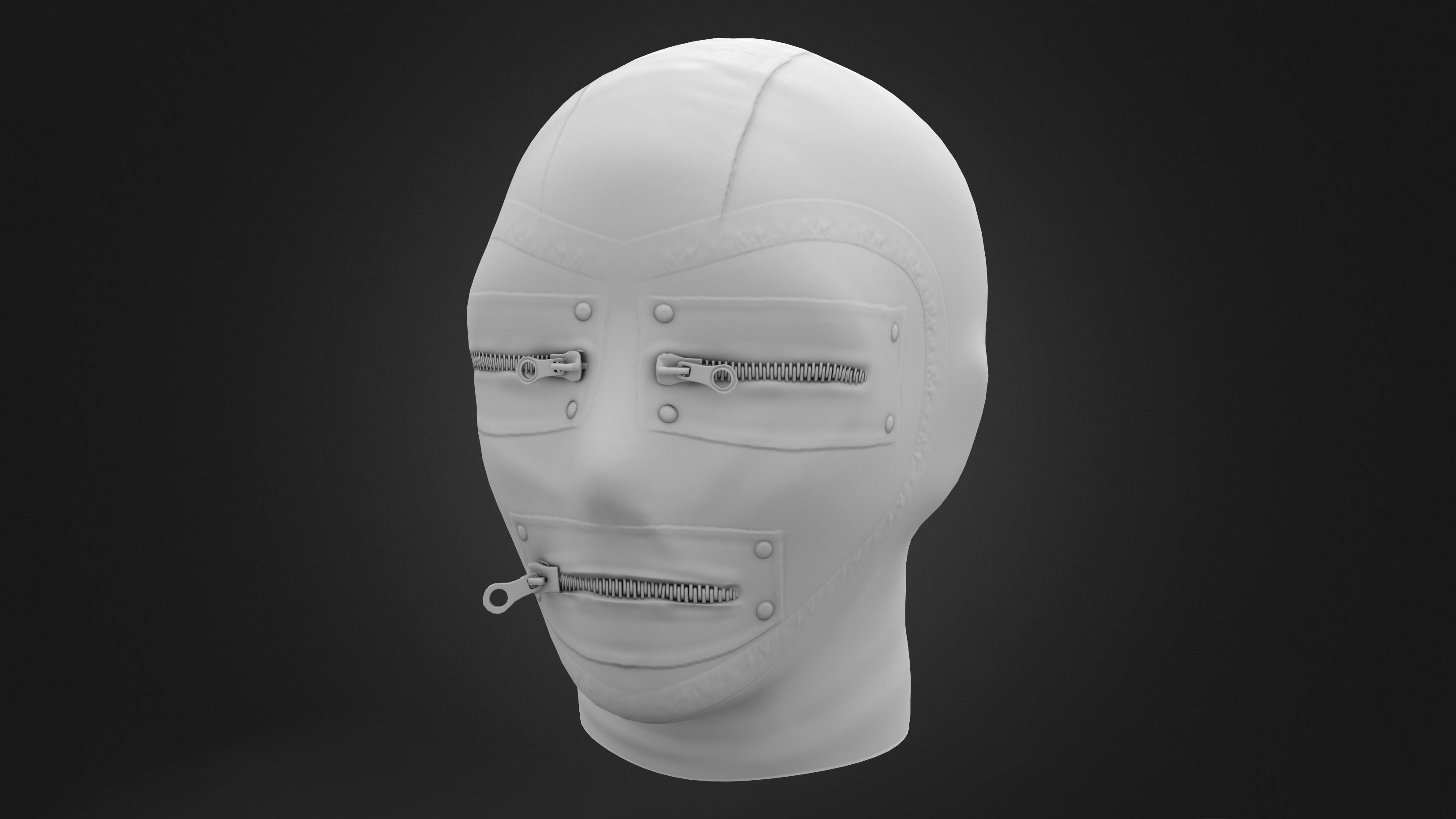 3D model Female Full Head Mask VR / AR / low-poly | CGTrader