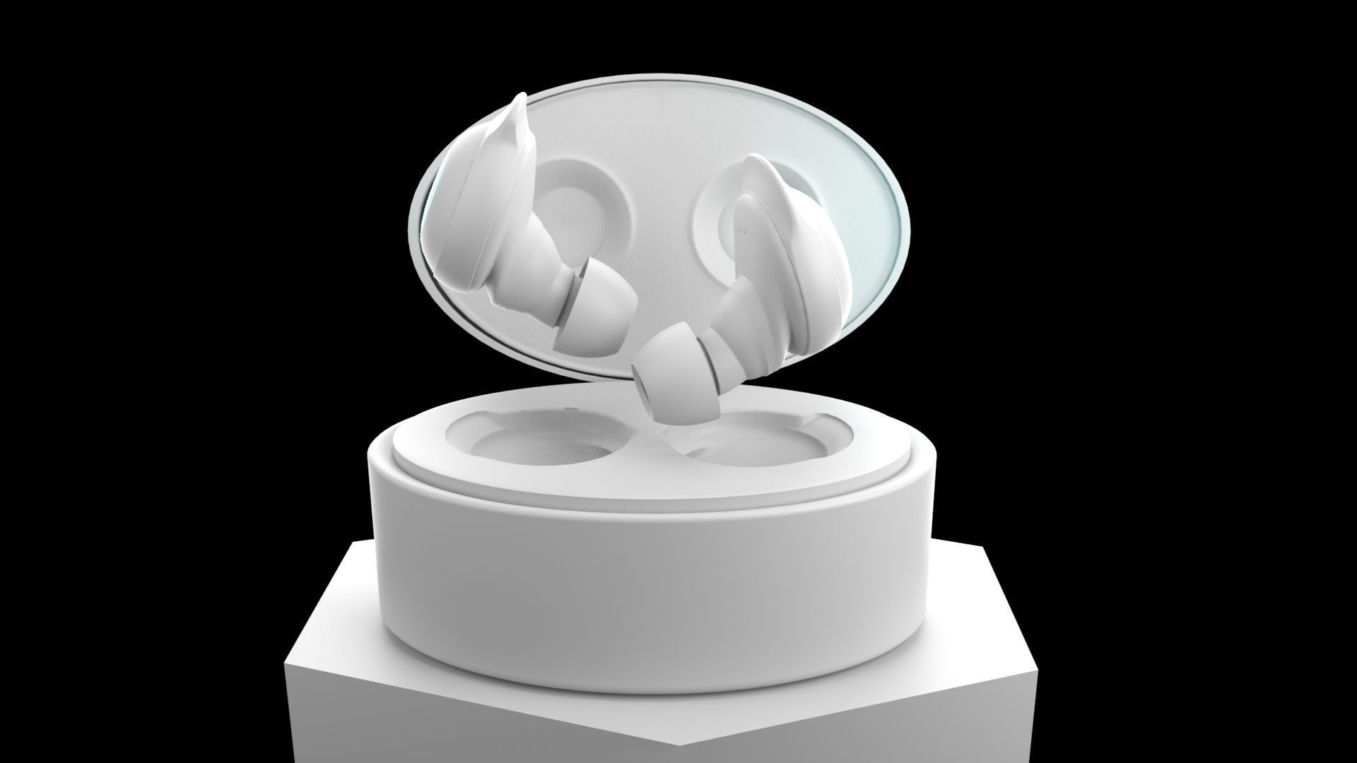 3D model low poly Ear buds 3Dmodel VR / AR / low-poly | CGTrader