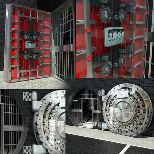 Vault Door Collection 3D model | CGTrader
