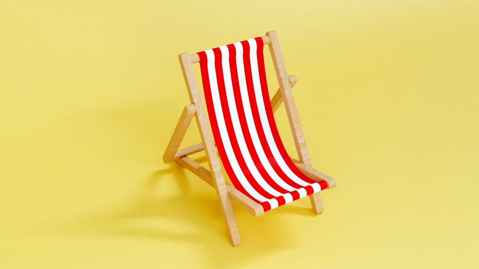 3D model Low poly Beach or Pool Chair VR / AR / low-poly | CGTrader