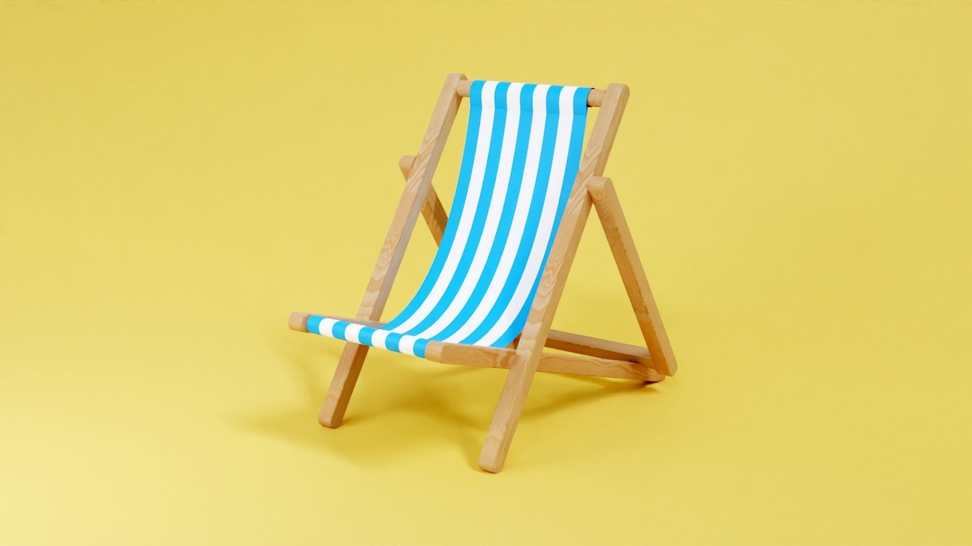 3D model Low poly Beach or Pool Chair VR / AR / low-poly | CGTrader