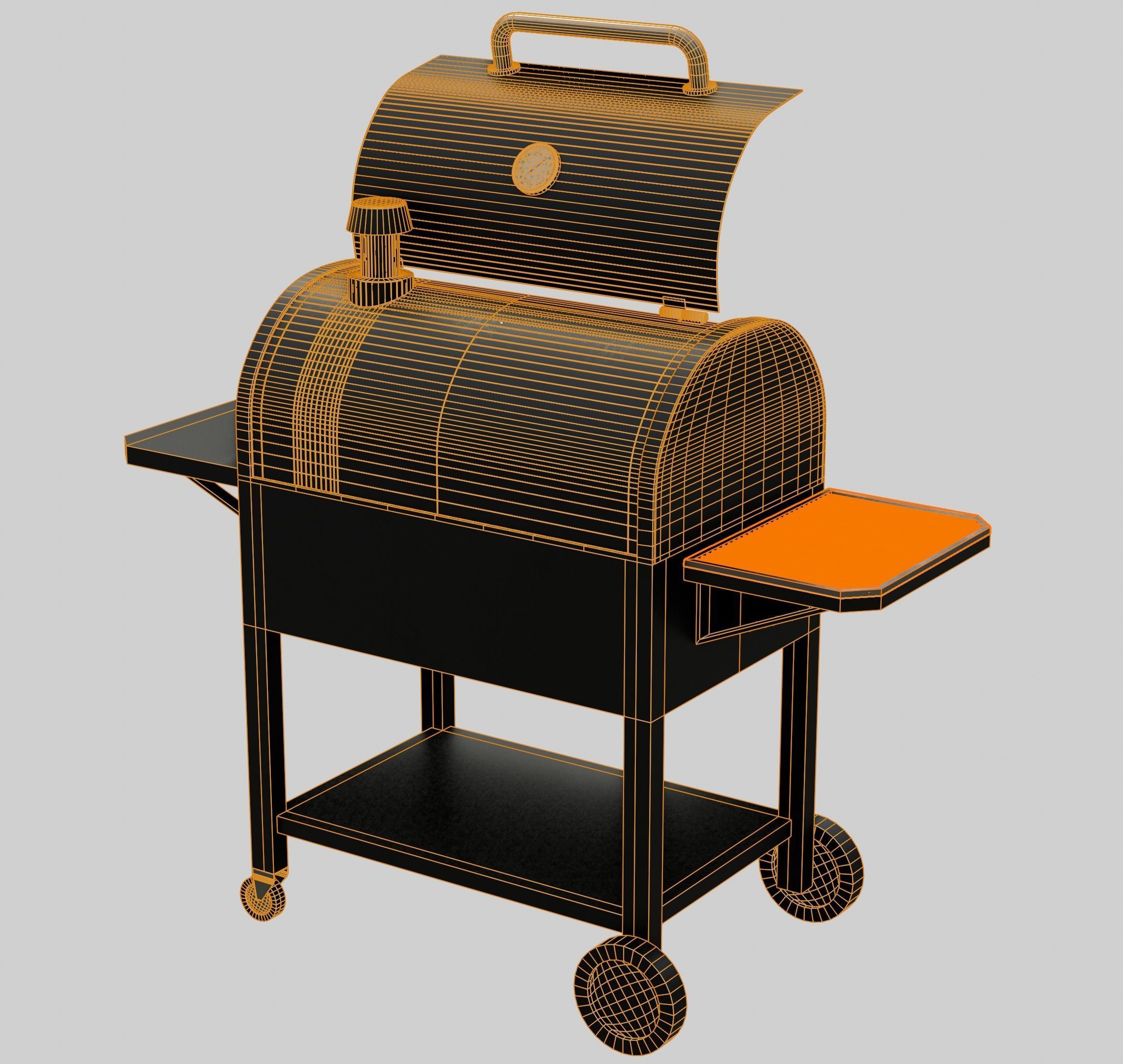 3D model Charcoal Barbecue Grill VR / AR / low-poly | CGTrader