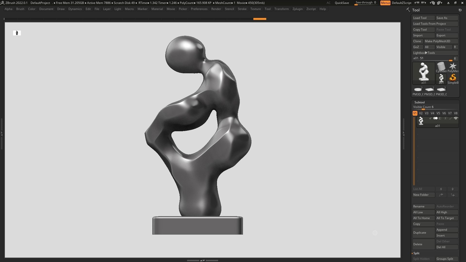 Modern Abstract Human Anatomy sculpture 3d print model 136 3D model 3D ...