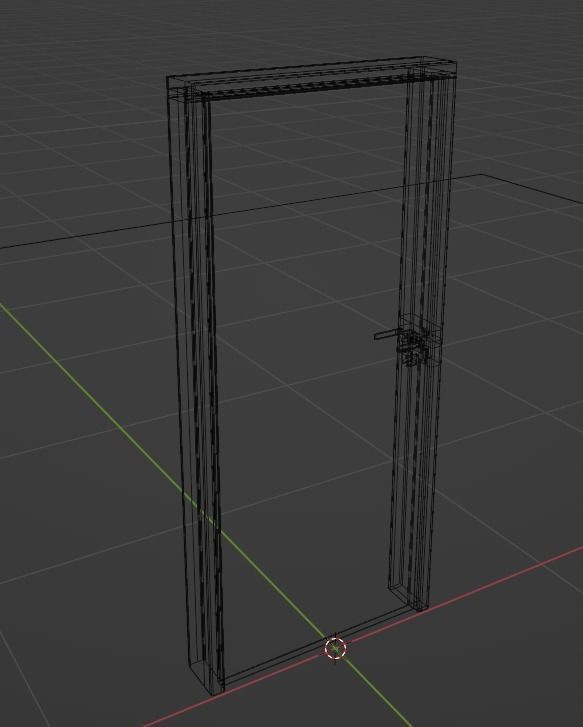Simple door free 3D model | CGTrader