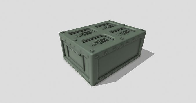 Army Case Crate 3D Print Ready 3D model 3D printable | CGTrader