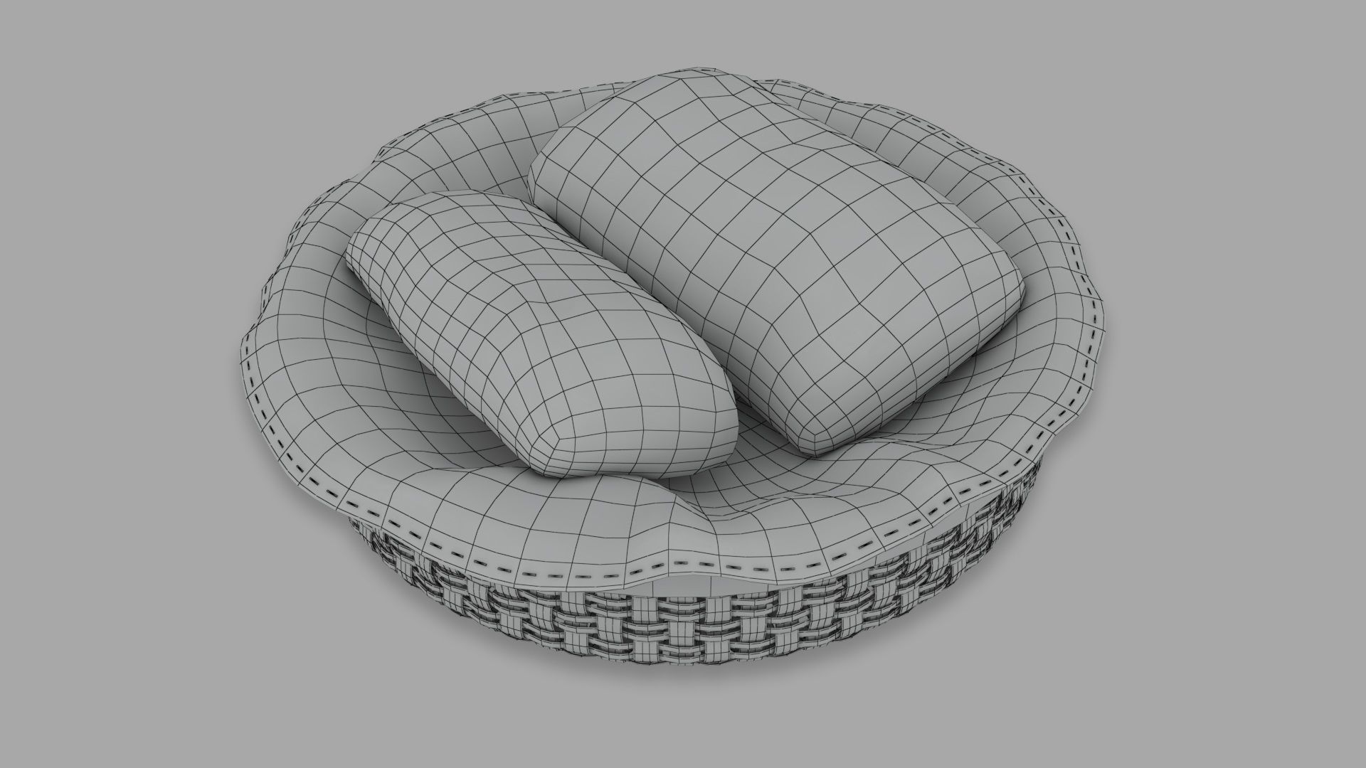 3D model Realistic Low Poly Bread And Cookie Collection VR / AR / low ...
