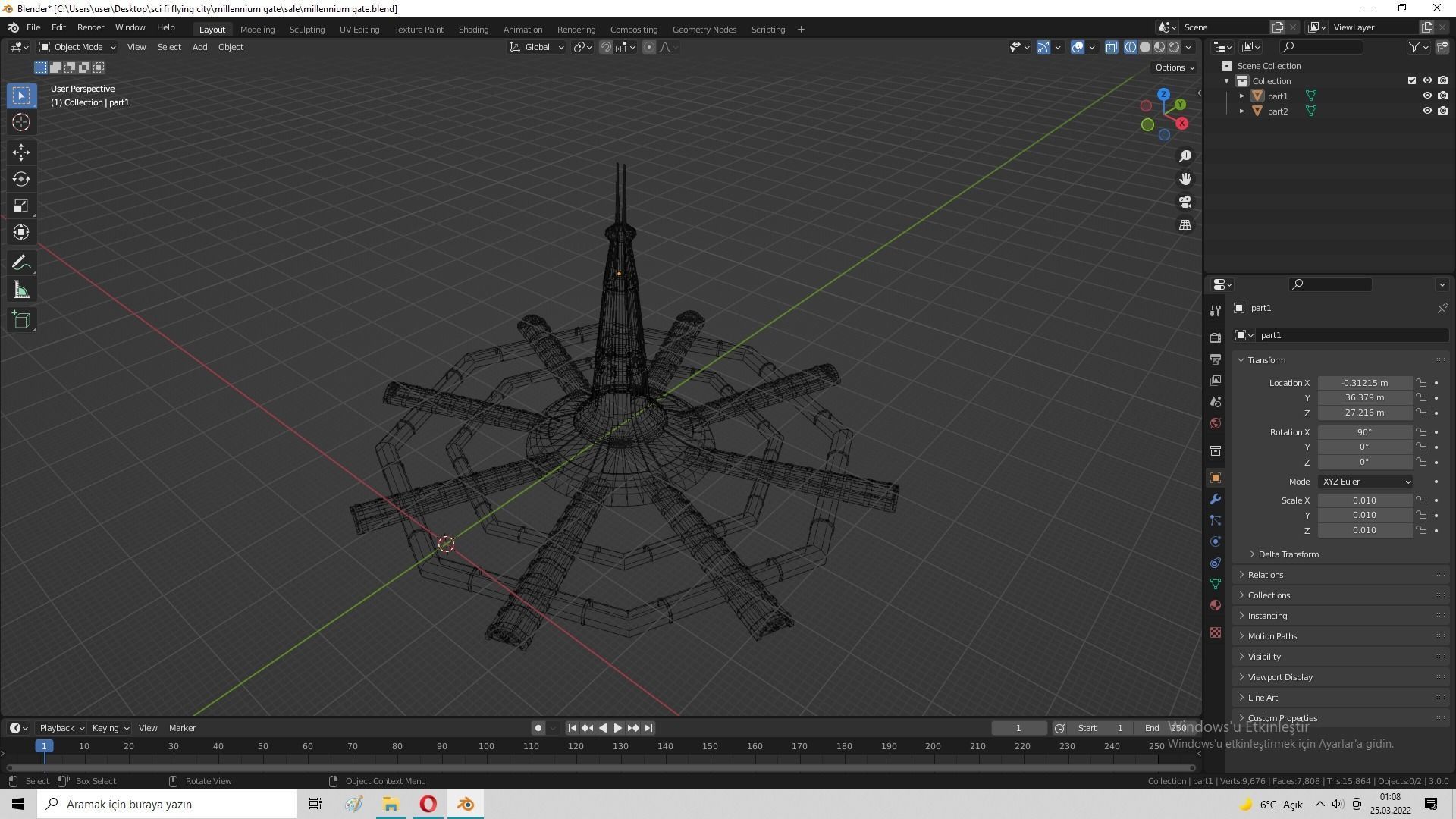 3D model Millennium Gate - Star Trek VR / AR / low-poly | CGTrader