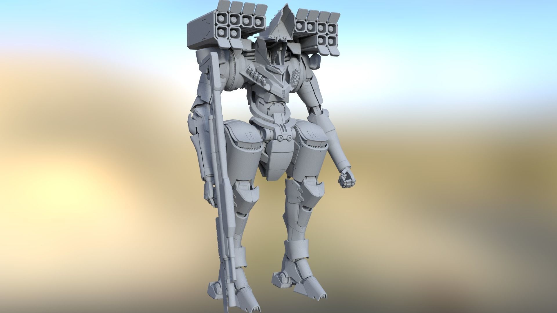 Assault Mech CH-01 3D model | CGTrader