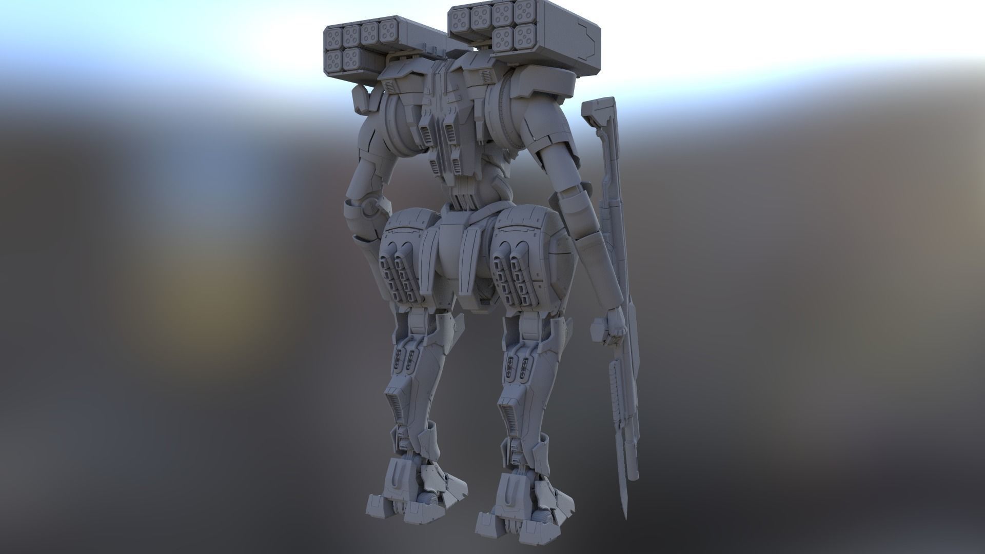 Assault Mech CH-01 3D model | CGTrader