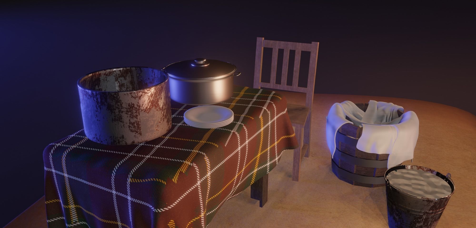 Horror kitchen 3D model | CGTrader