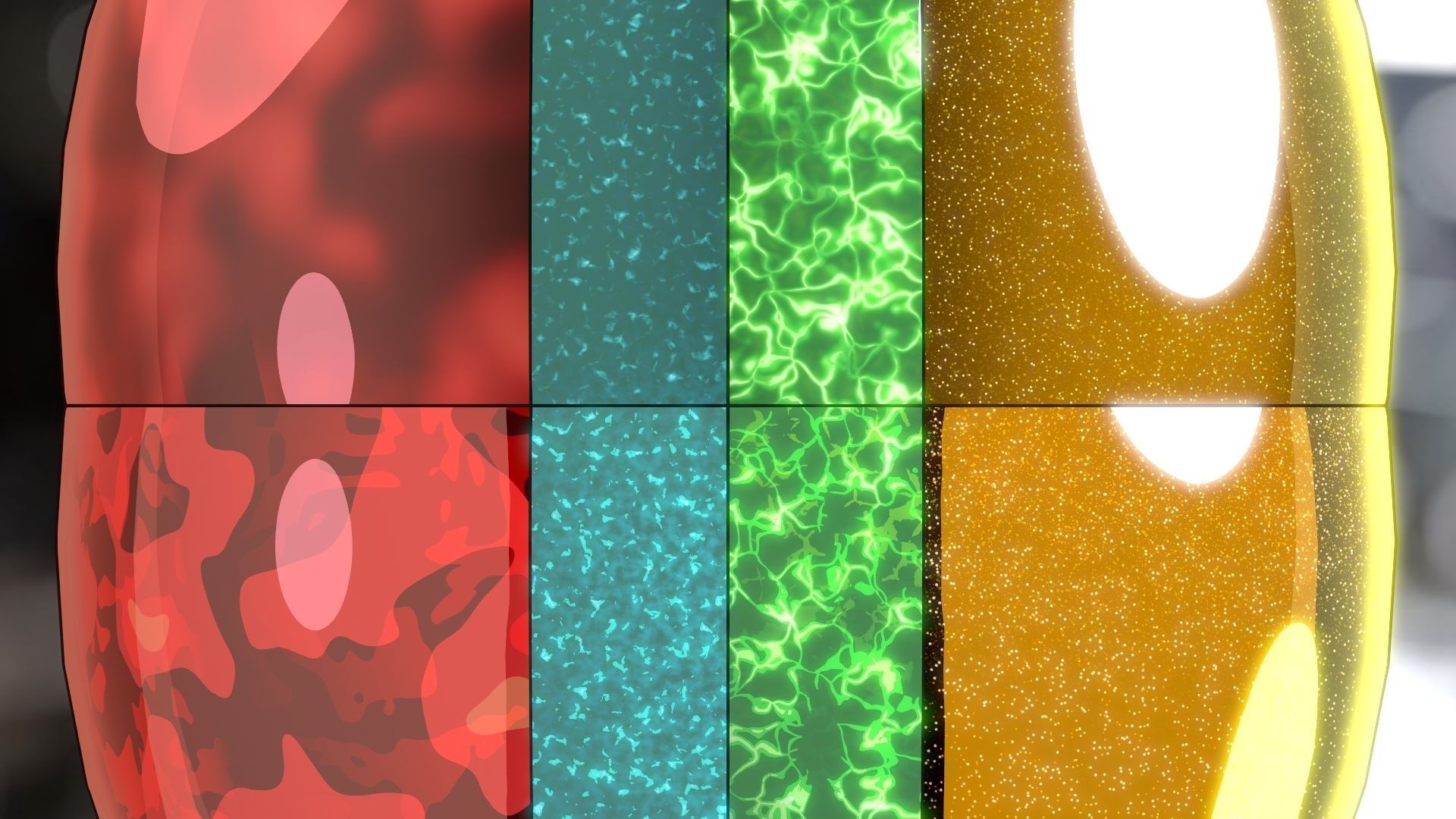 For Anime in Blender - Gems Shaders 3D model animated | CGTrader