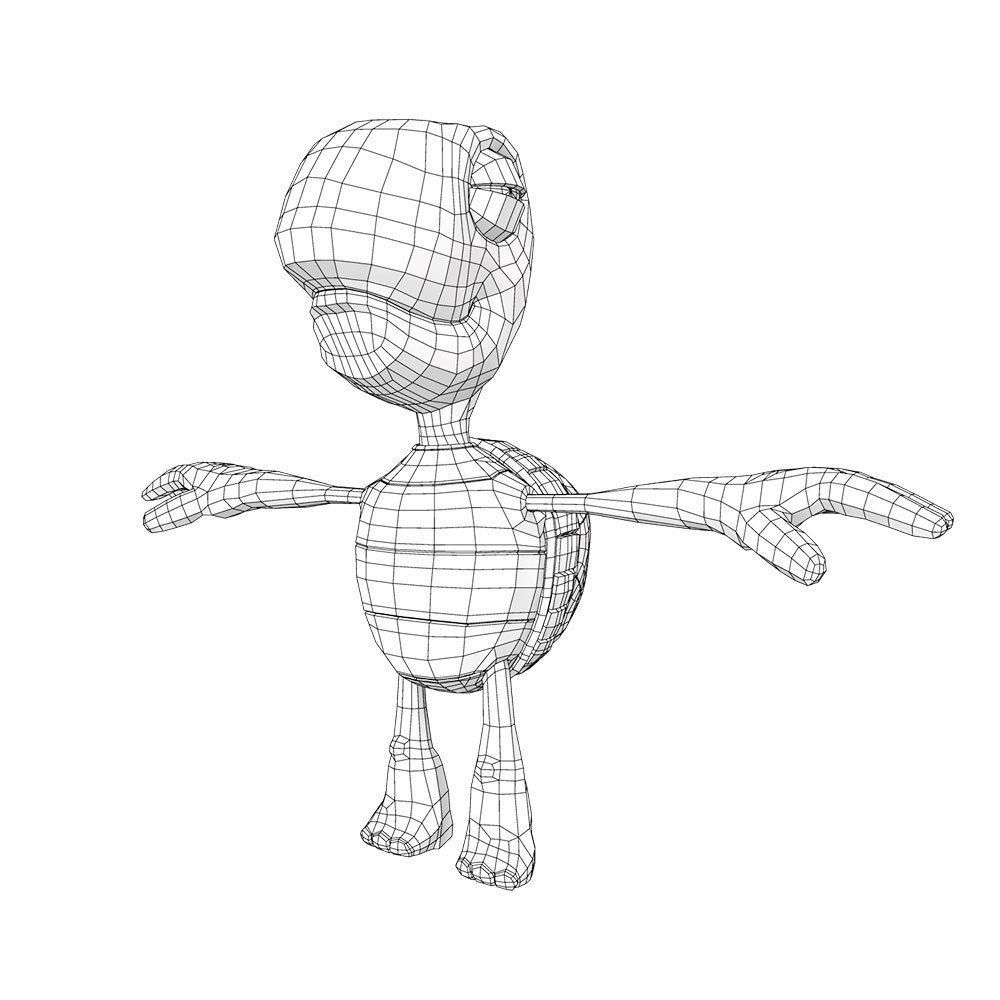 Turtle toon 3d model 3D model | CGTrader
