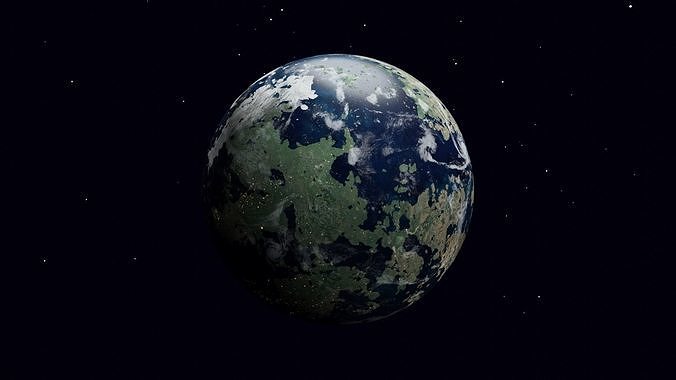 3D model Photorealistic Earth Animated VR / AR / low-poly | CGTrader