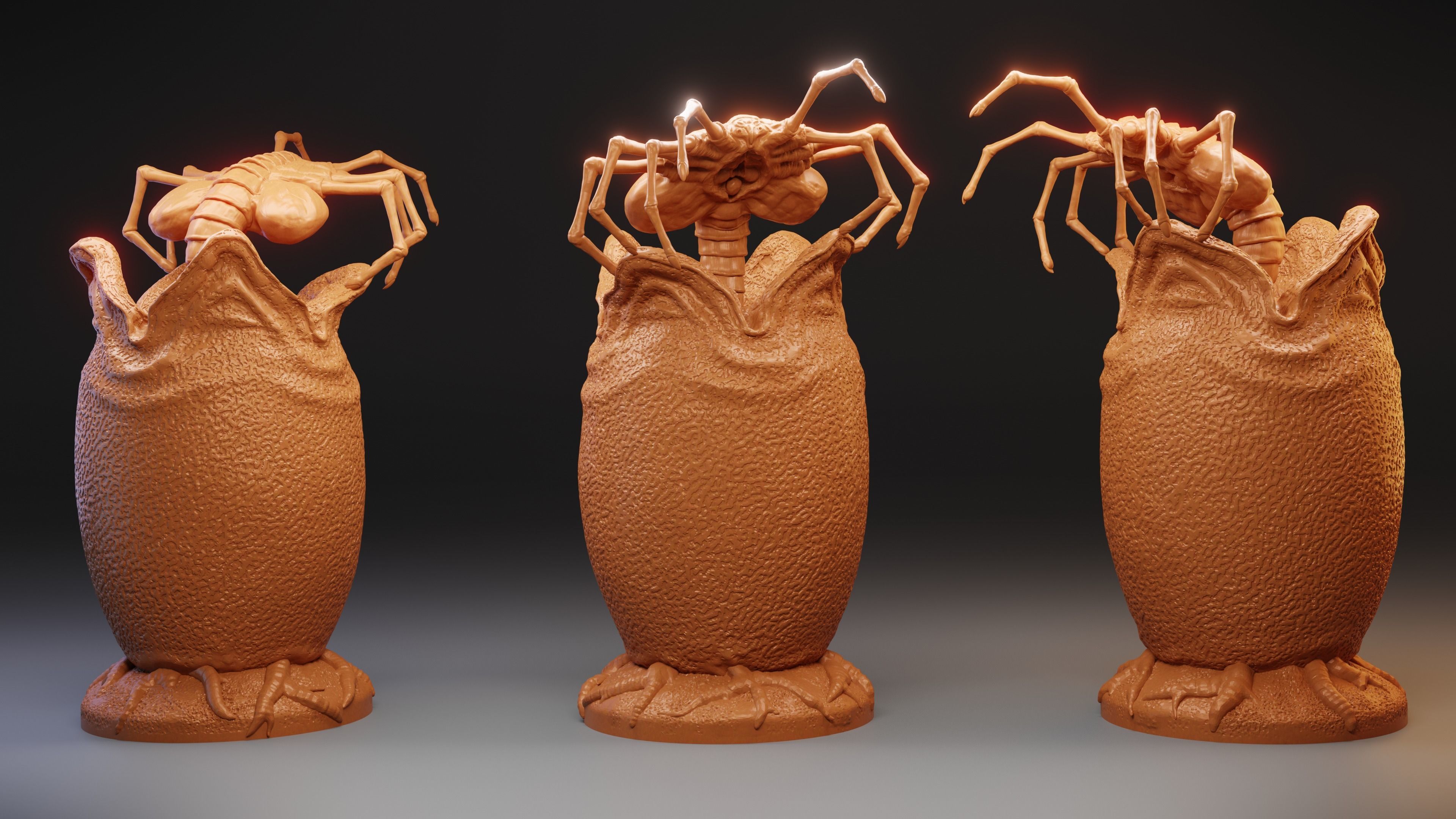 The Facehugger egg 3D model 3D printable | CGTrader