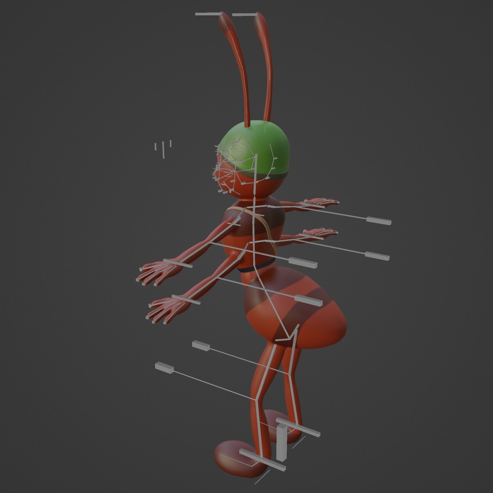 Ant- Humanoid free VR / AR / low-poly 3D model rigged | CGTrader