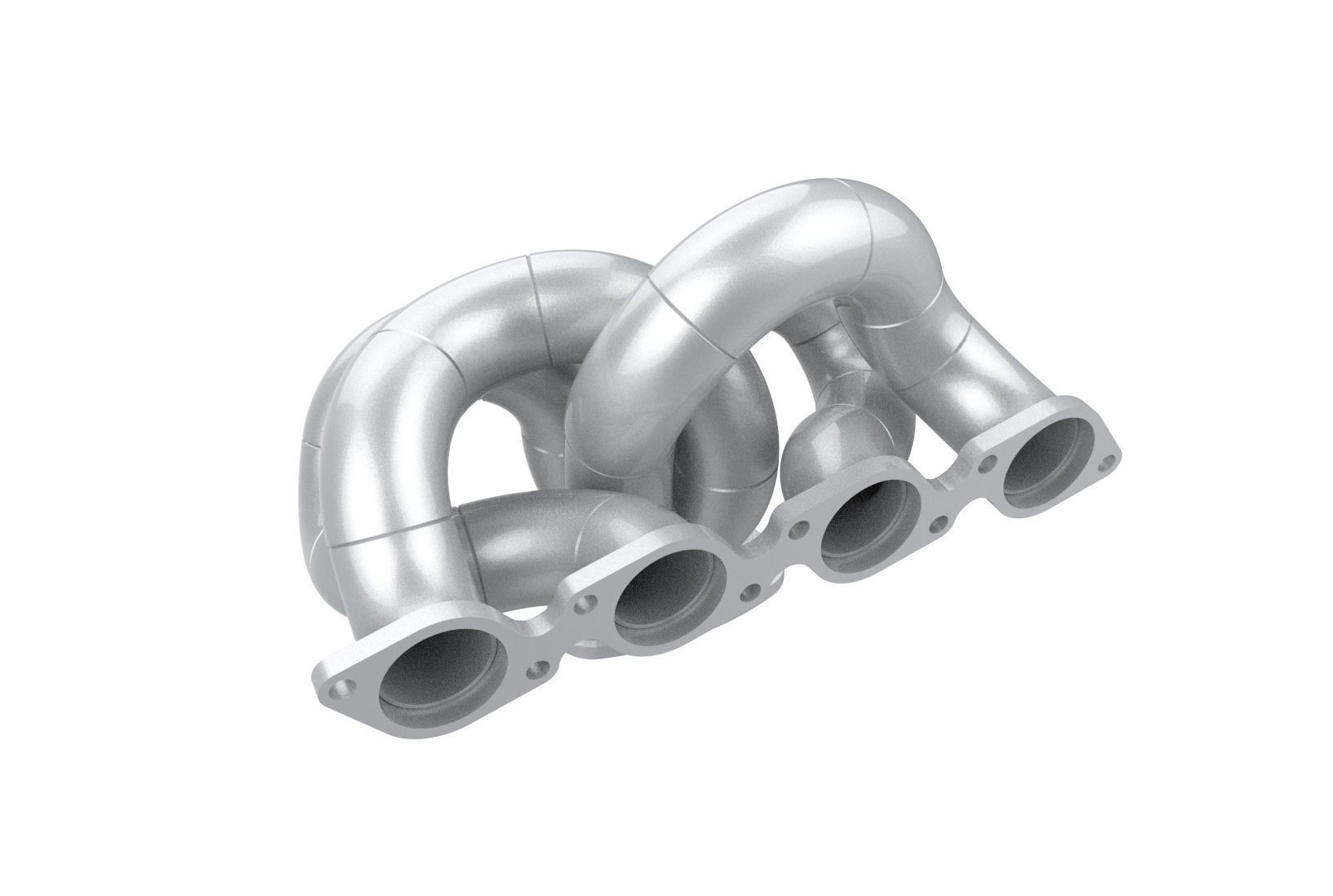 Exhaust manifold header 3D model 3D printable | CGTrader
