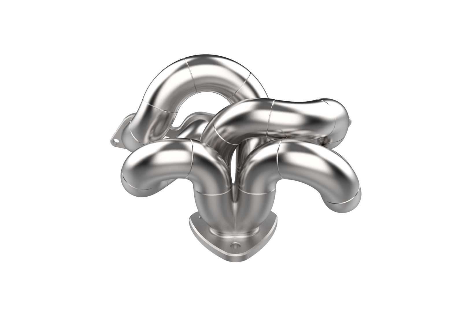 Exhaust manifold header 3D model 3D printable | CGTrader
