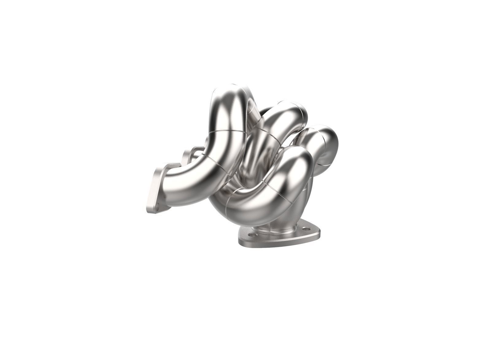 Exhaust manifold header 3D model 3D printable | CGTrader