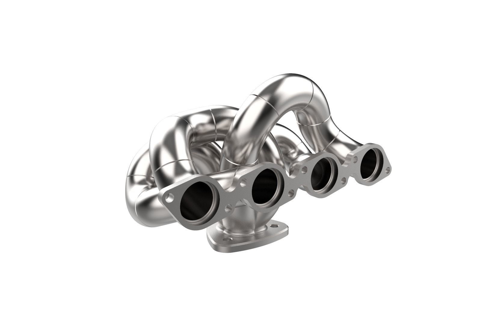 Exhaust manifold header 3D model 3D printable | CGTrader
