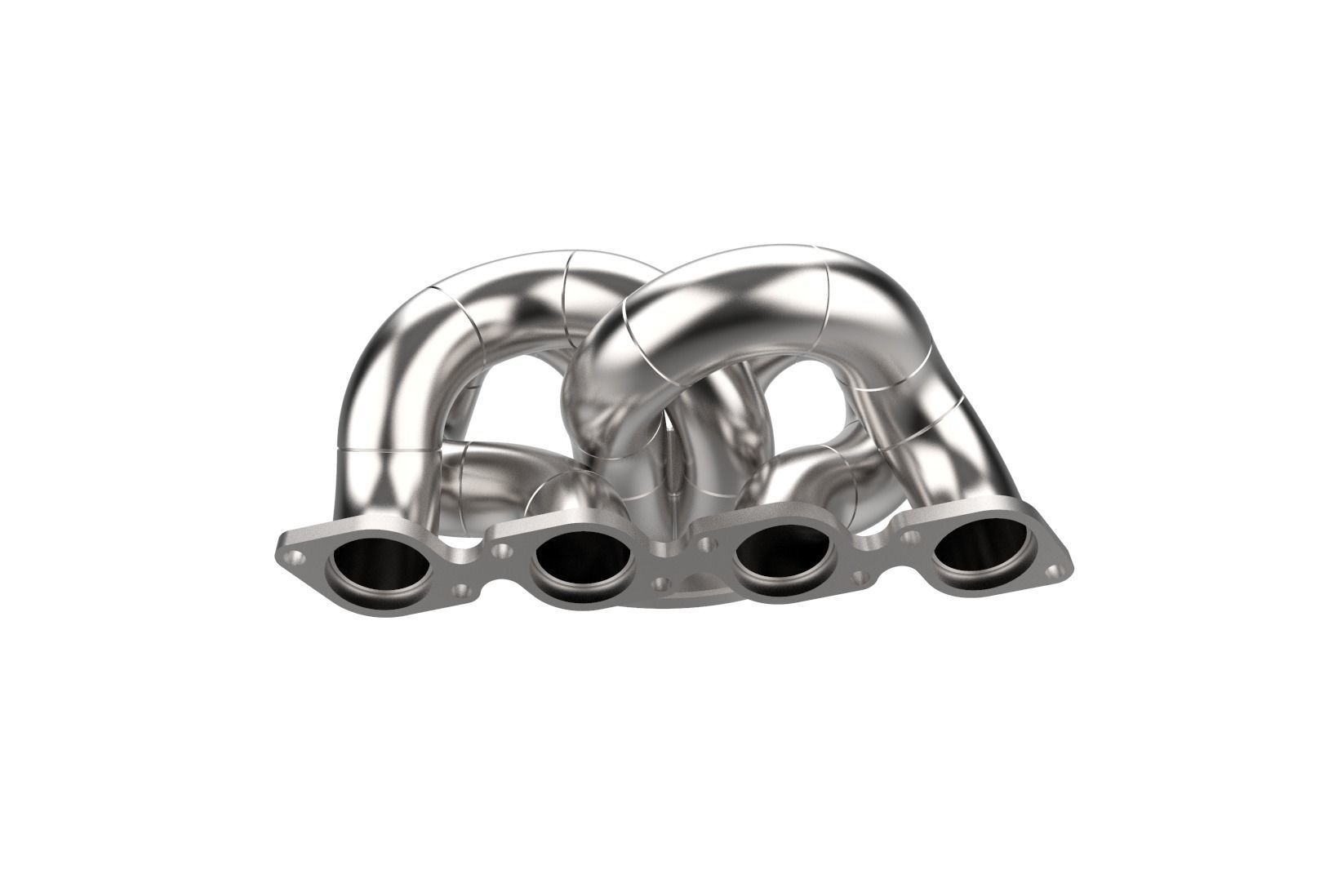 Exhaust manifold header 3D model 3D printable | CGTrader
