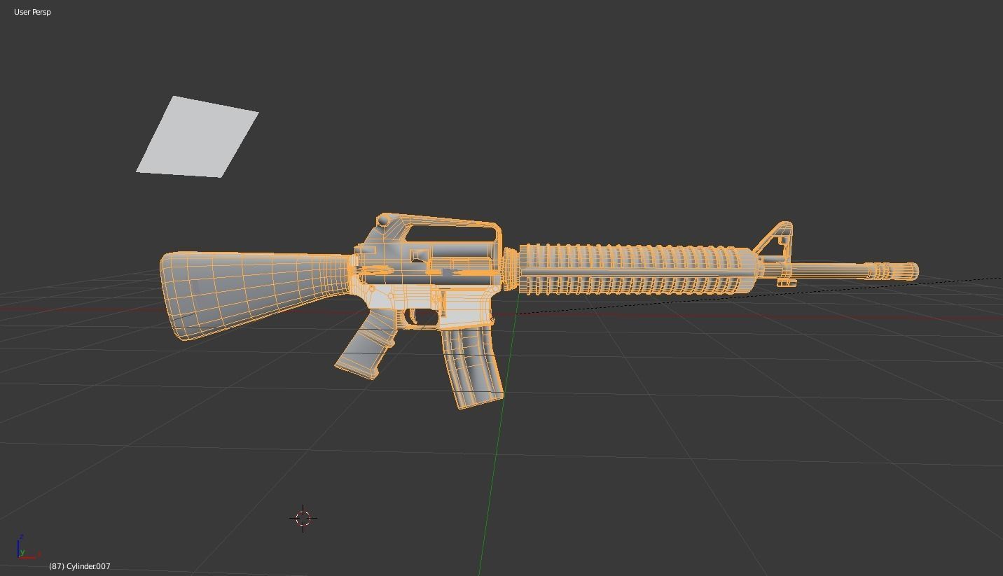 3D model M-16- rifle VR / AR / low-poly | CGTrader
