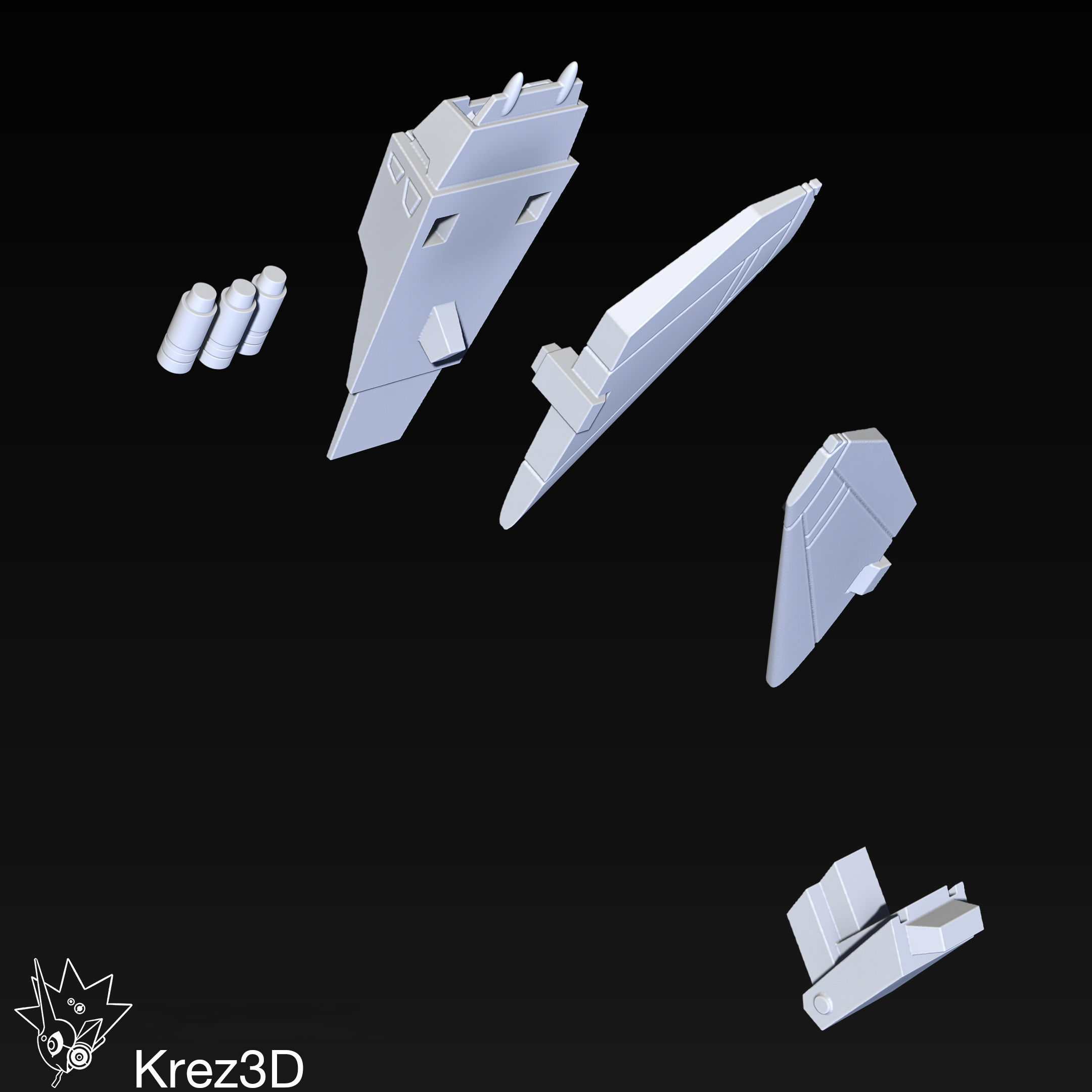 VF-1S Strike Valkyrie 3D model 3D printable | CGTrader