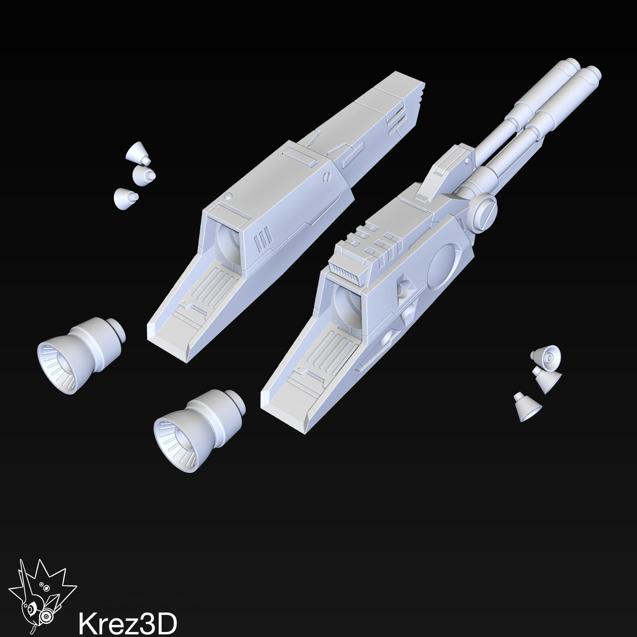 VF-1S Strike Valkyrie 3D model 3D printable | CGTrader