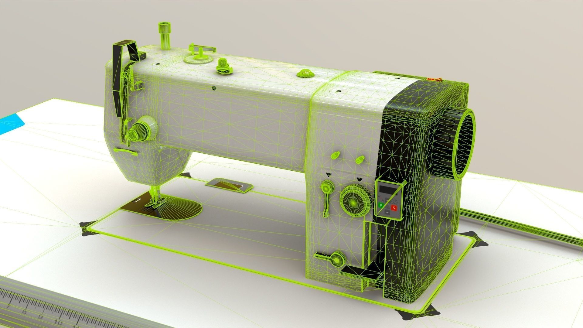 Sewing Machine Industrial 3D model | CGTrader