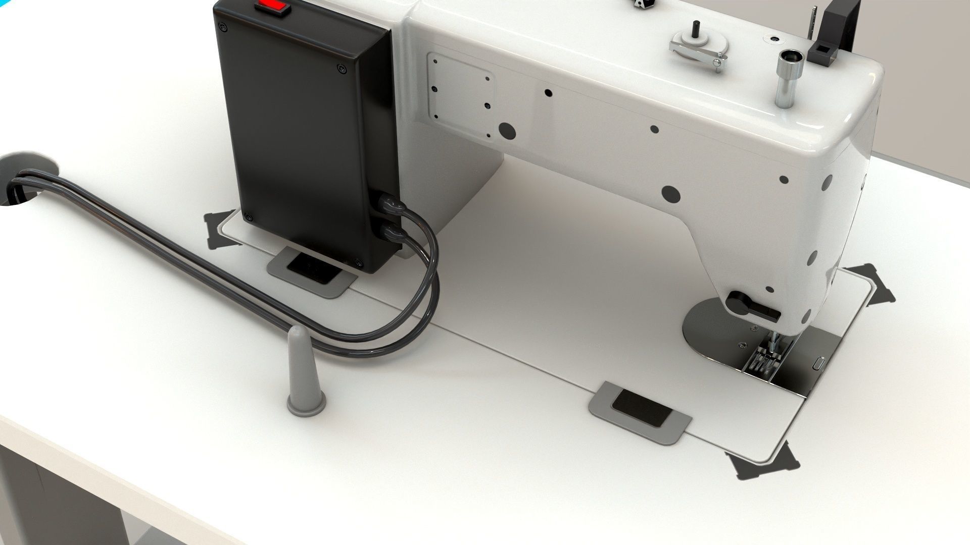 Sewing Machine Industrial 3D model | CGTrader