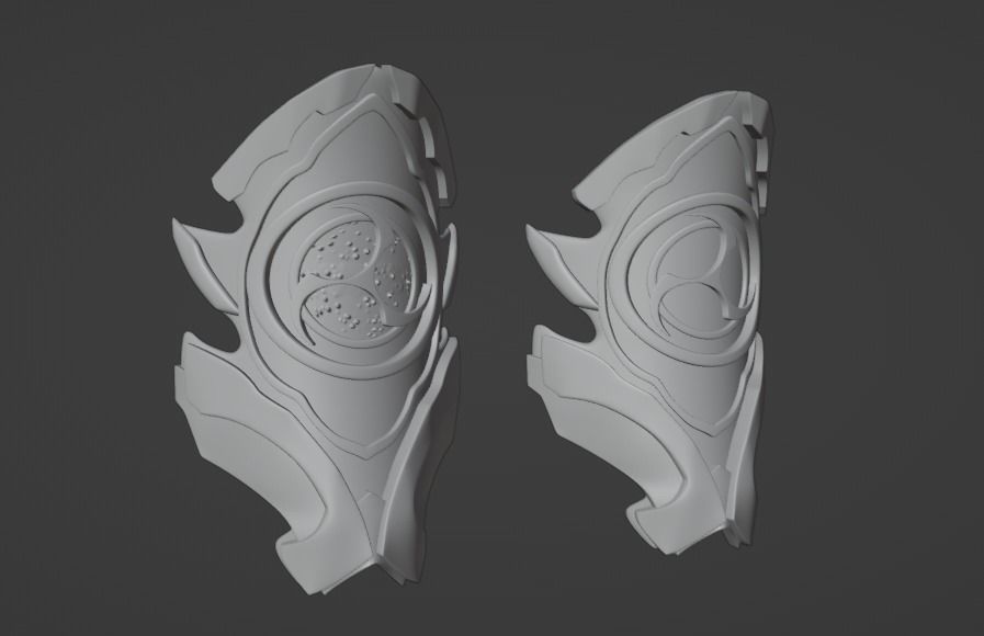 Raiden Shogun Shoulder Armor -- Cosplaying -- Genshin Impact 3D model ...