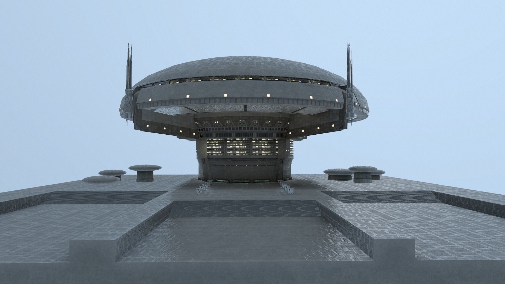3D model Galactic Senate Building - Star Wars VR / AR / low-poly | CGTrader