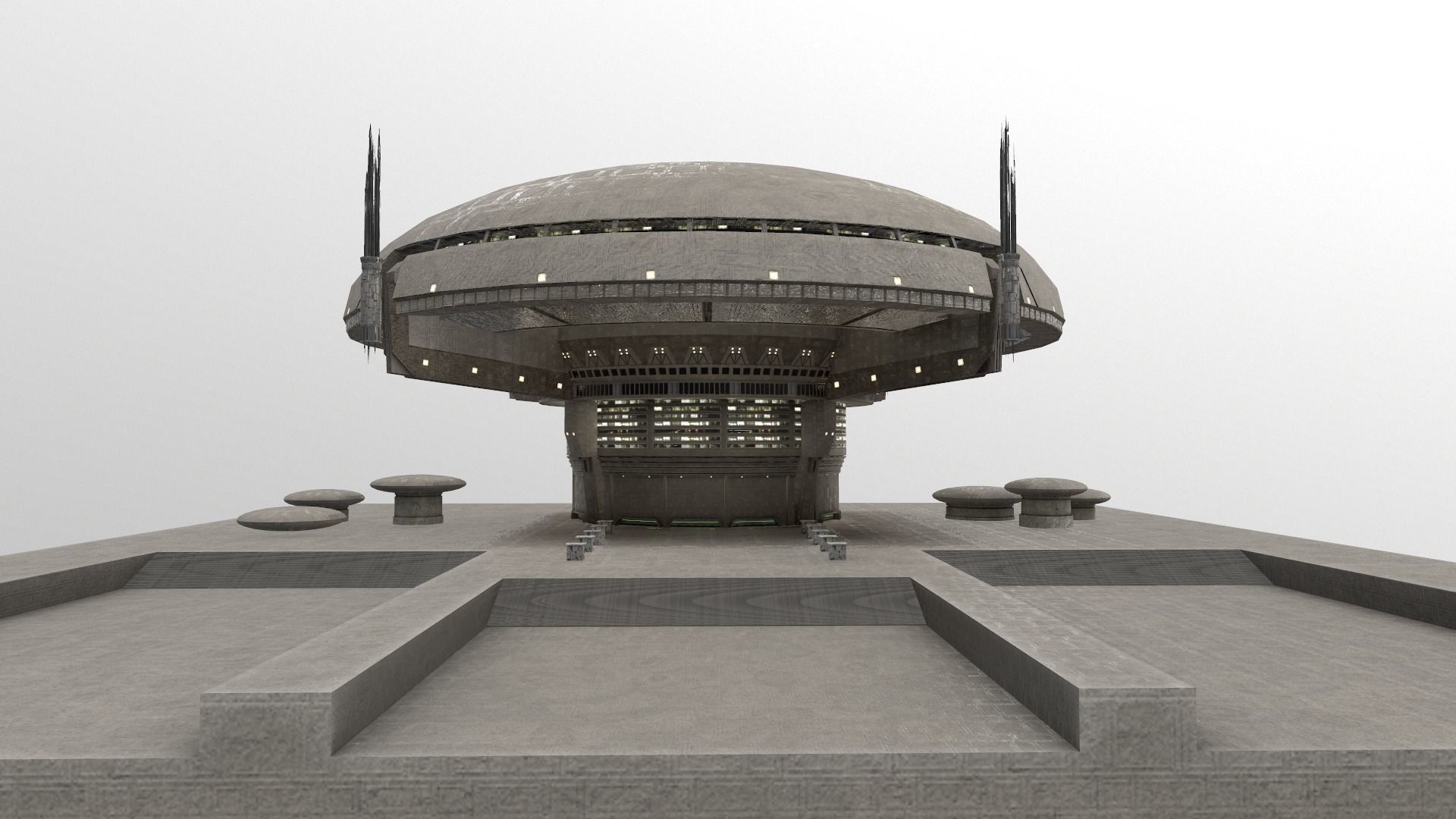 3D model Galactic Senate Building - Star Wars VR / AR / low-poly | CGTrader