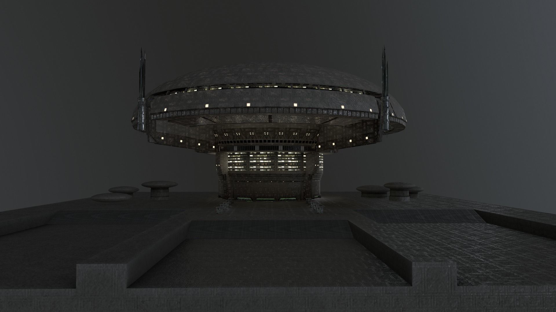 3D model Galactic Senate Building - Star Wars VR / AR / low-poly | CGTrader