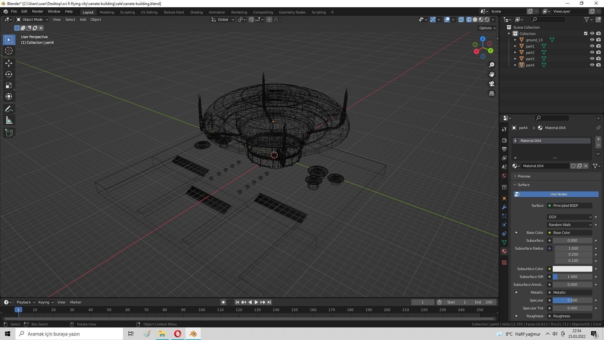 3D model Galactic Senate Building - Star Wars VR / AR / low-poly | CGTrader